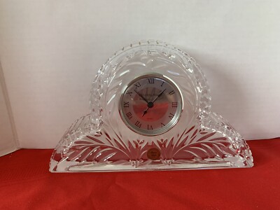 PRINCESS HOUSE Vintage 24% Lead Crystal Mantel Clock Wildflower | eBay