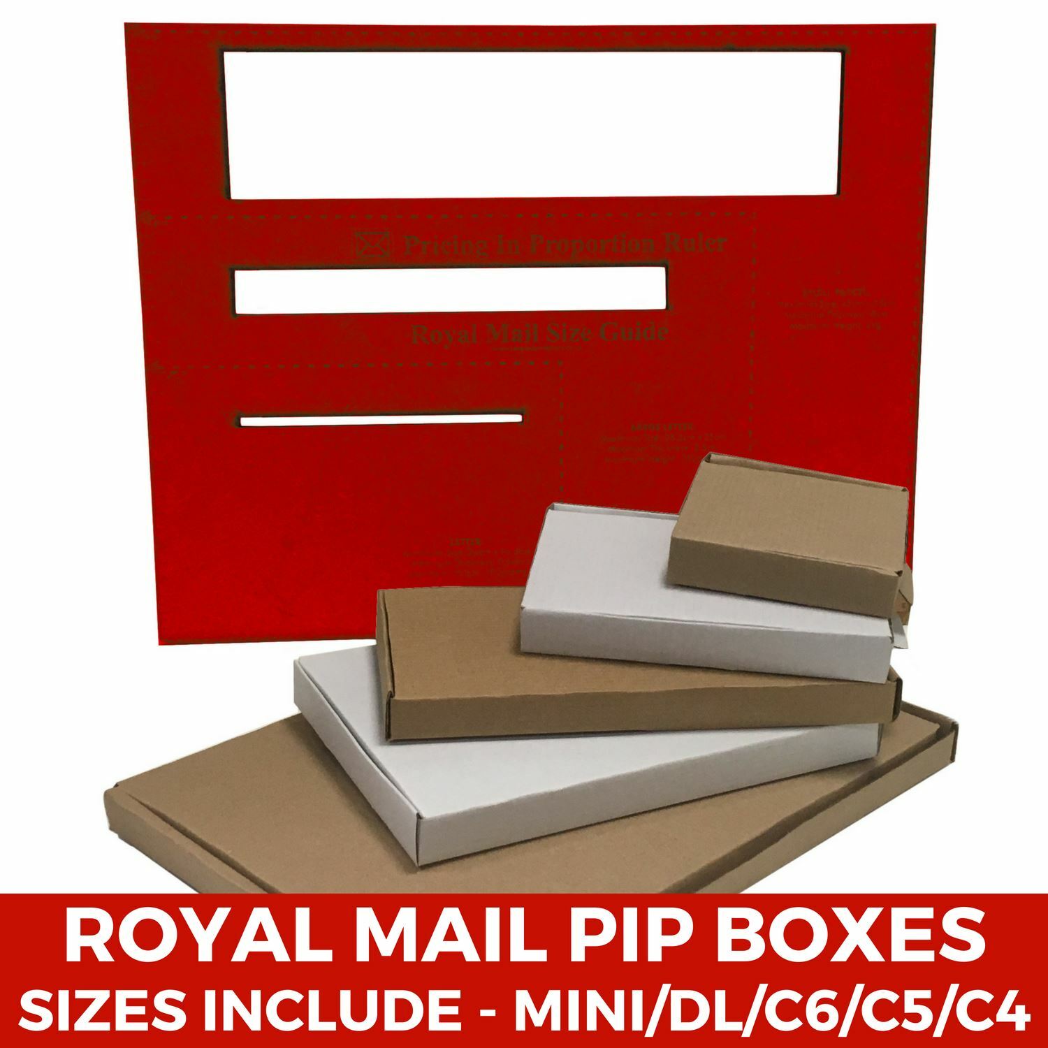 Royal Mail PIP Boxes Large Letter Cardboard Mailing Postal - C4/C5/C6 ...
