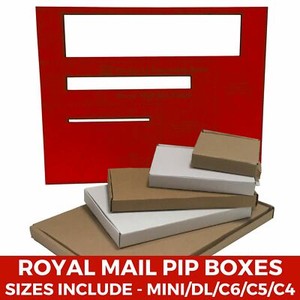 Royal Mail Large Letter Cardboard PIP Boxes Mailing Postal - C4/C5/C6 ...