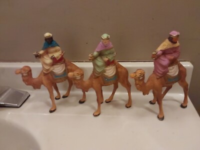 Vintage Fontanini? 3 Wise Men Magi Kings On Camels Italy | eBay