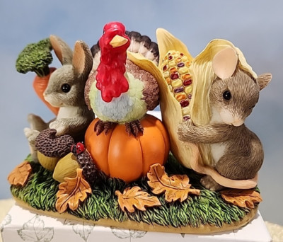 Charming Tails "Be Thankful for Friends" F&F #85/500 Thanksgiving | eBay