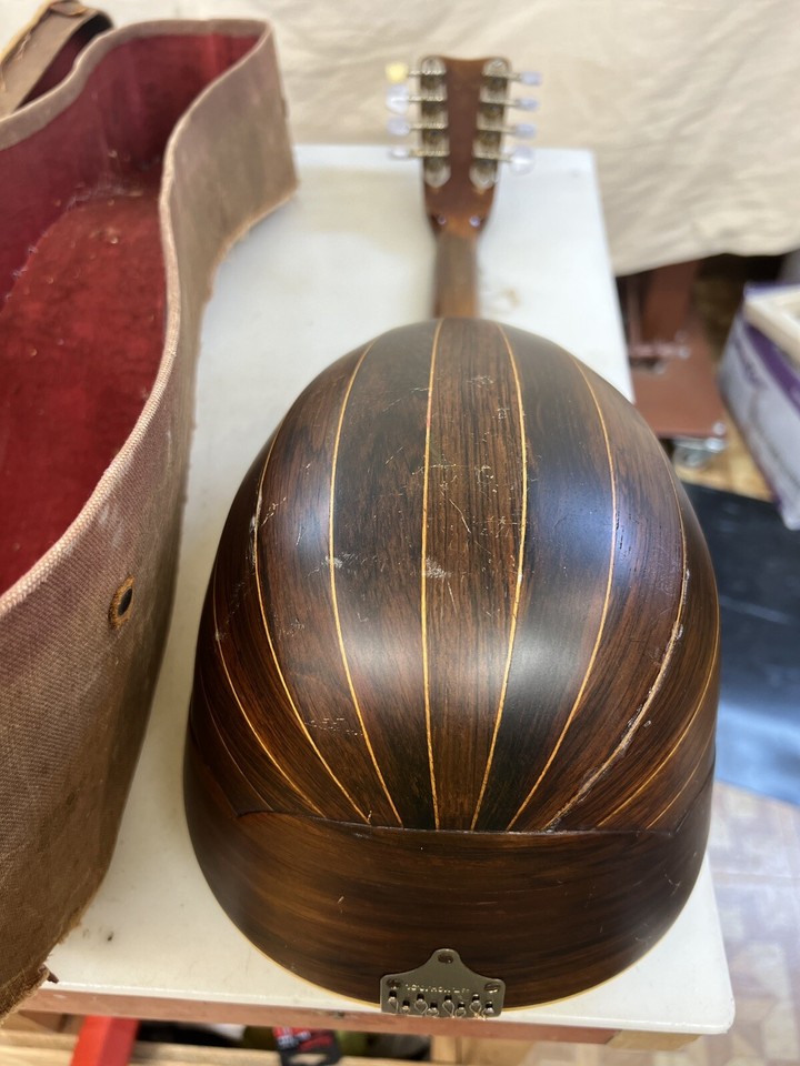 Vintage Antique #603 Bowlback Mandolin c. 1900 With Case | eBay