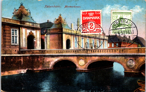 Denmark København Marmorbroen Copenhagen Vintage Postcard C020 | eBay