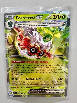 Forretress ex - Tera 002/091 - Paldean Fates Double Rare Pokemon TCG ...