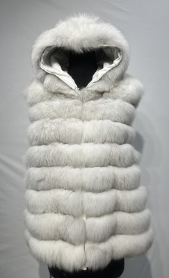 Blue Fox Vest W/ Det. Hood (28165) | eBay