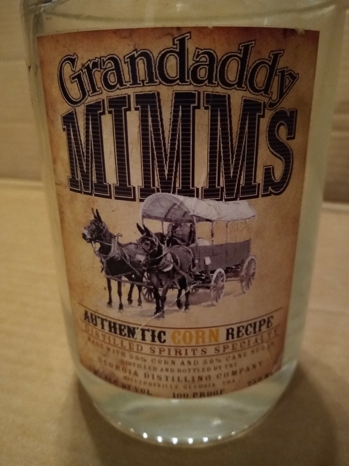 Grandaddy Mimms Moonshine Bottle Georgia Distilling Company 750 ML | eBay