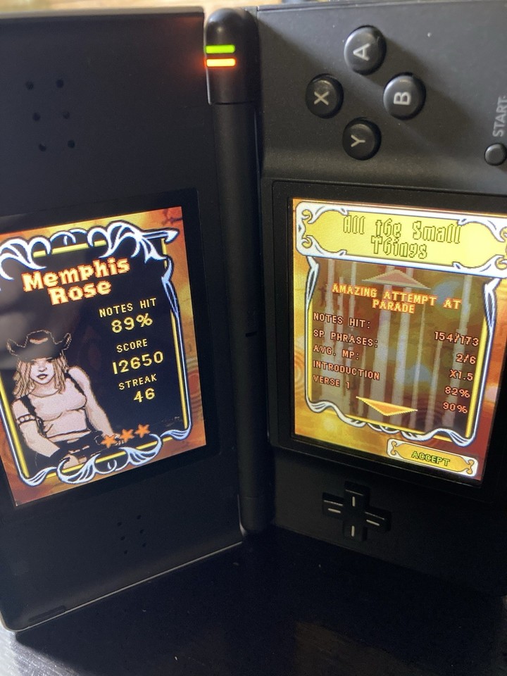 Nintendo DS Lite Console Guitar Hero Edition + Stylus Charger Game ...