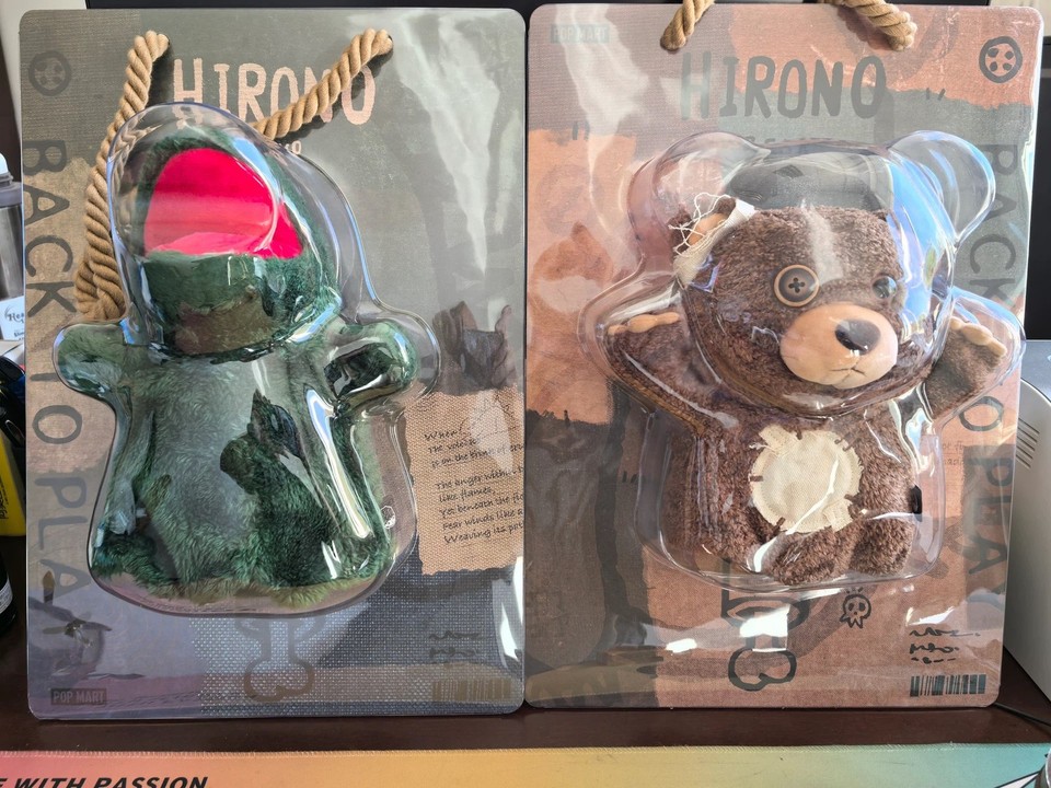 HIRONO Bear/ Dinosaur Series Figures Toy New Hand Puppet Doll | eBay