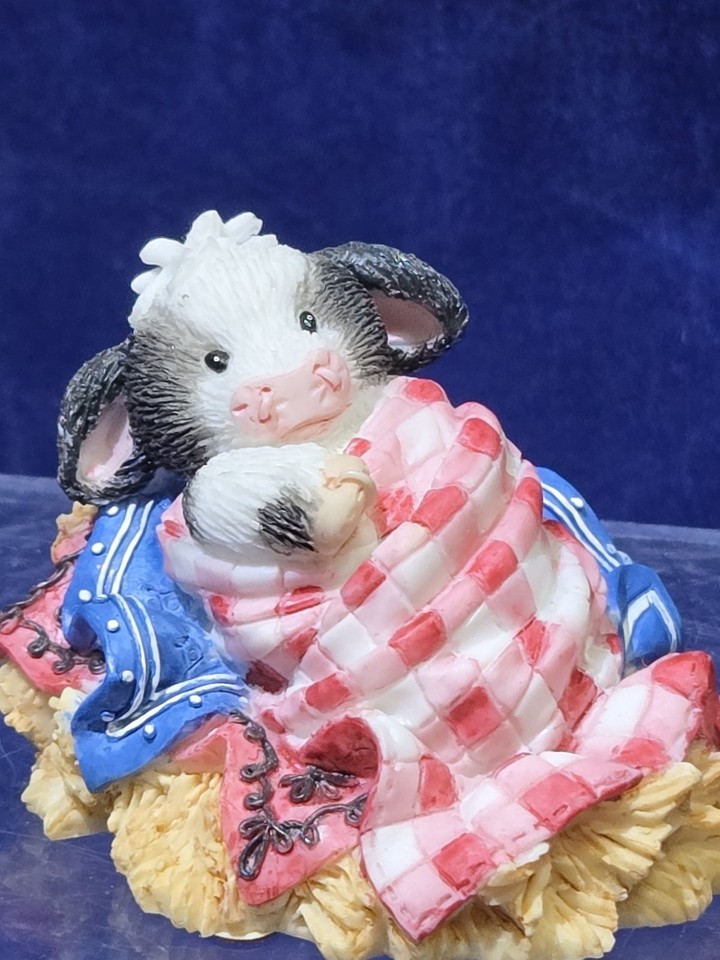 Mary's Moo Moos Figurine "Somebody Brand Moo" 1997 Enesco #319112 With ...
