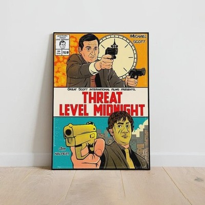 The Office Poster Threat Level Midnight 24x36 Michael Scarn Wall Art | eBay