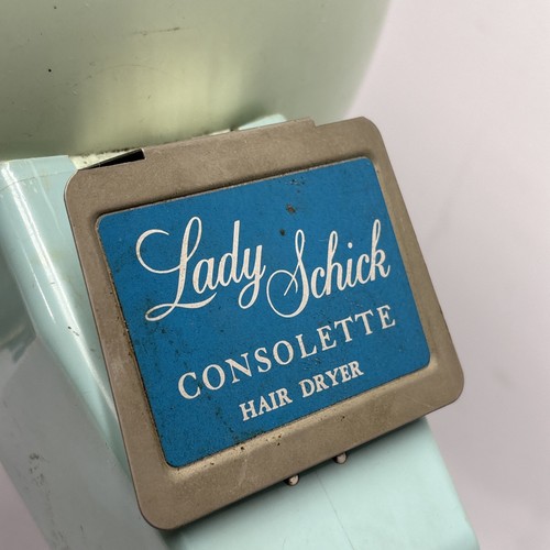 Vintage Lady Schick Hair Dryer Consolette Portable Model 307 Salon ...