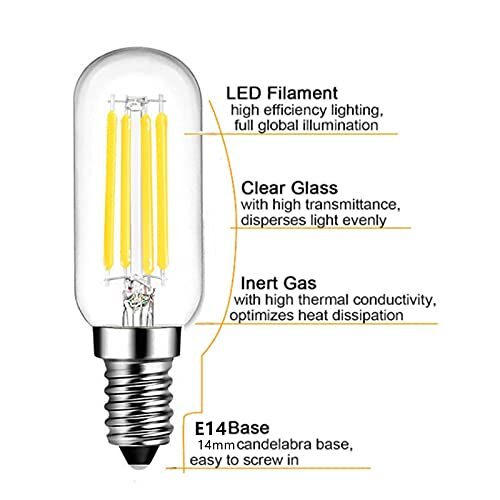 E14 Bulb 40w Candelabra Light Bulbs 6000k Daylight Whiteclear Vintage ...