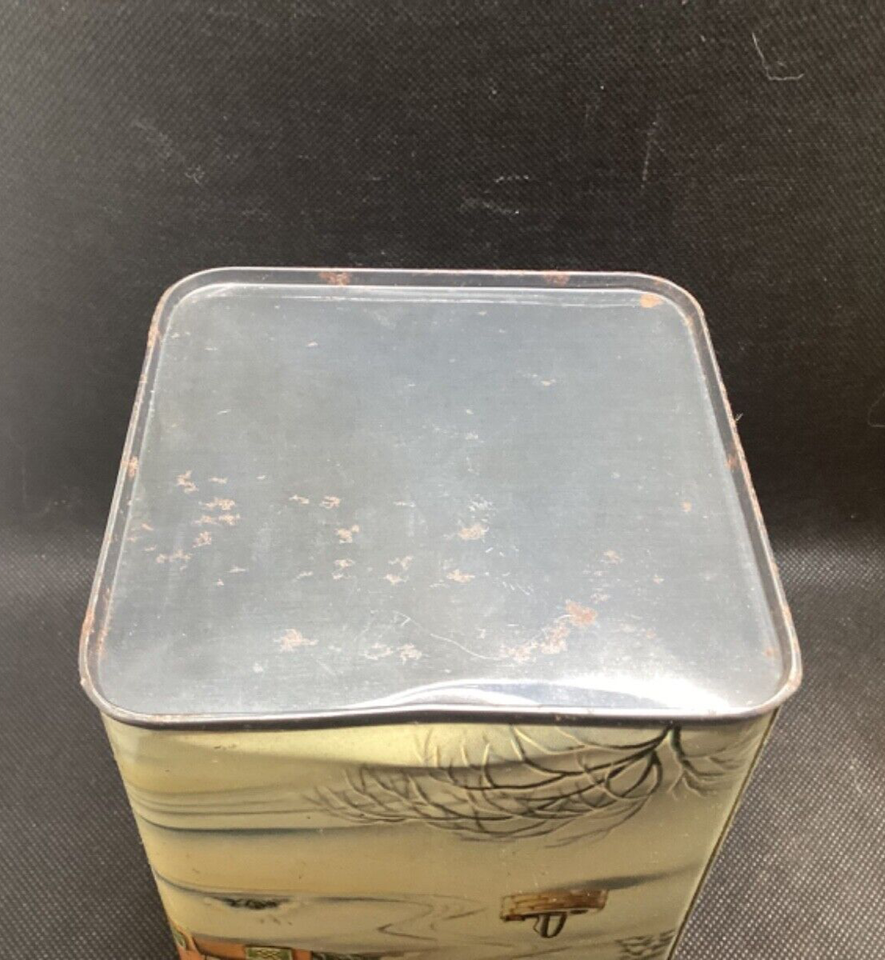 Vintage Sunny Lane Hard Candy Tin - Winter Scene | eBay