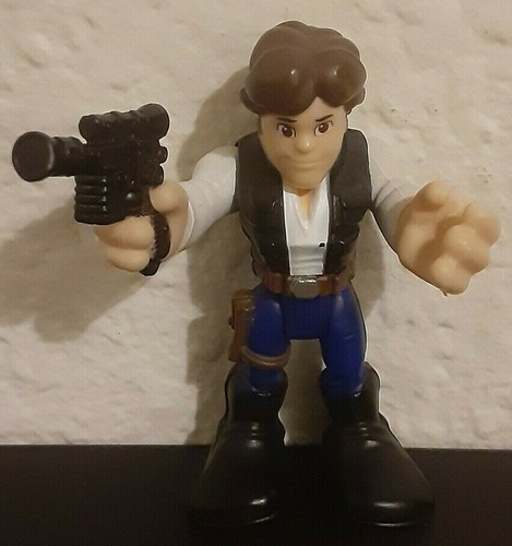 HAN SOLO STAR WARS GALACTIC HEROES HASBRO PLAYSKOOL 2.5" FIGURE ...