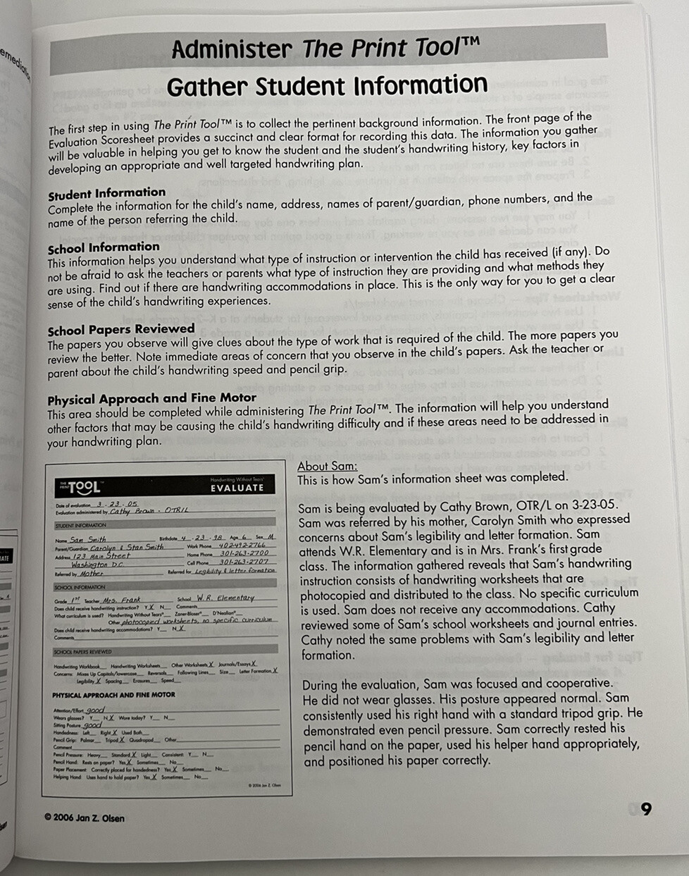 Print Tool : Evaluation and Remediation Package by Jan Z. Olsen and ...