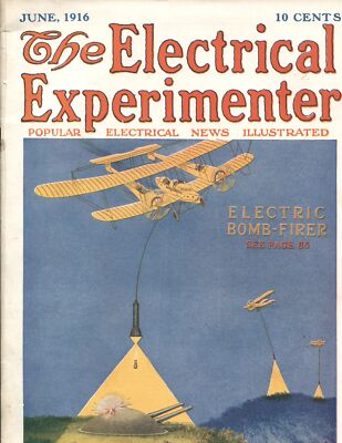 Electrical Experimenter June 1916 -Hugo Gernsback-Mars Science Fiction ...