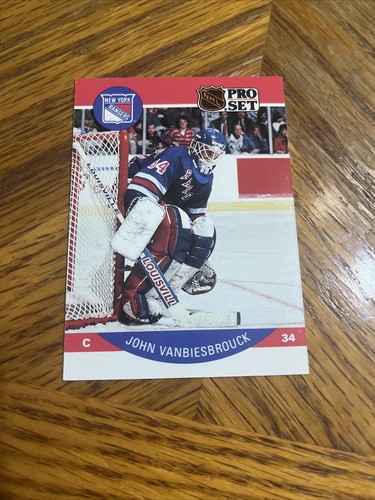 1990-91 Pro Set John Vanbiesbrouck #209 New York Rangers Pack Fresh | eBay