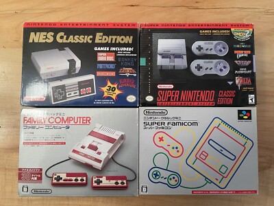 Nintendo Classic Editions Lot, NES,SNES, FAMICOM, SUPER FAMICOM | eBay
