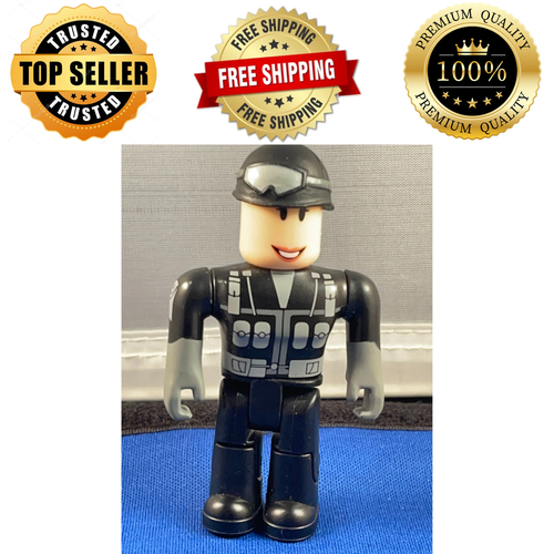 Roblox Jazwares Jailbreak Museum Heist Swat Boss Black Dress Toy Mini ...