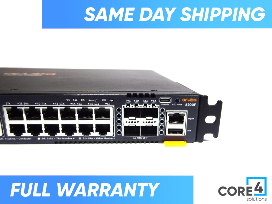 HP+JL728A+6200F+48G+CLASS4+POE+4SFP+740H+SWITCH+-+JL728-61001 for sale ...