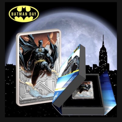 2023 Niue BATMAN 1 oz .999 Silver DC Comics Batman Day Mintage 999 ...
