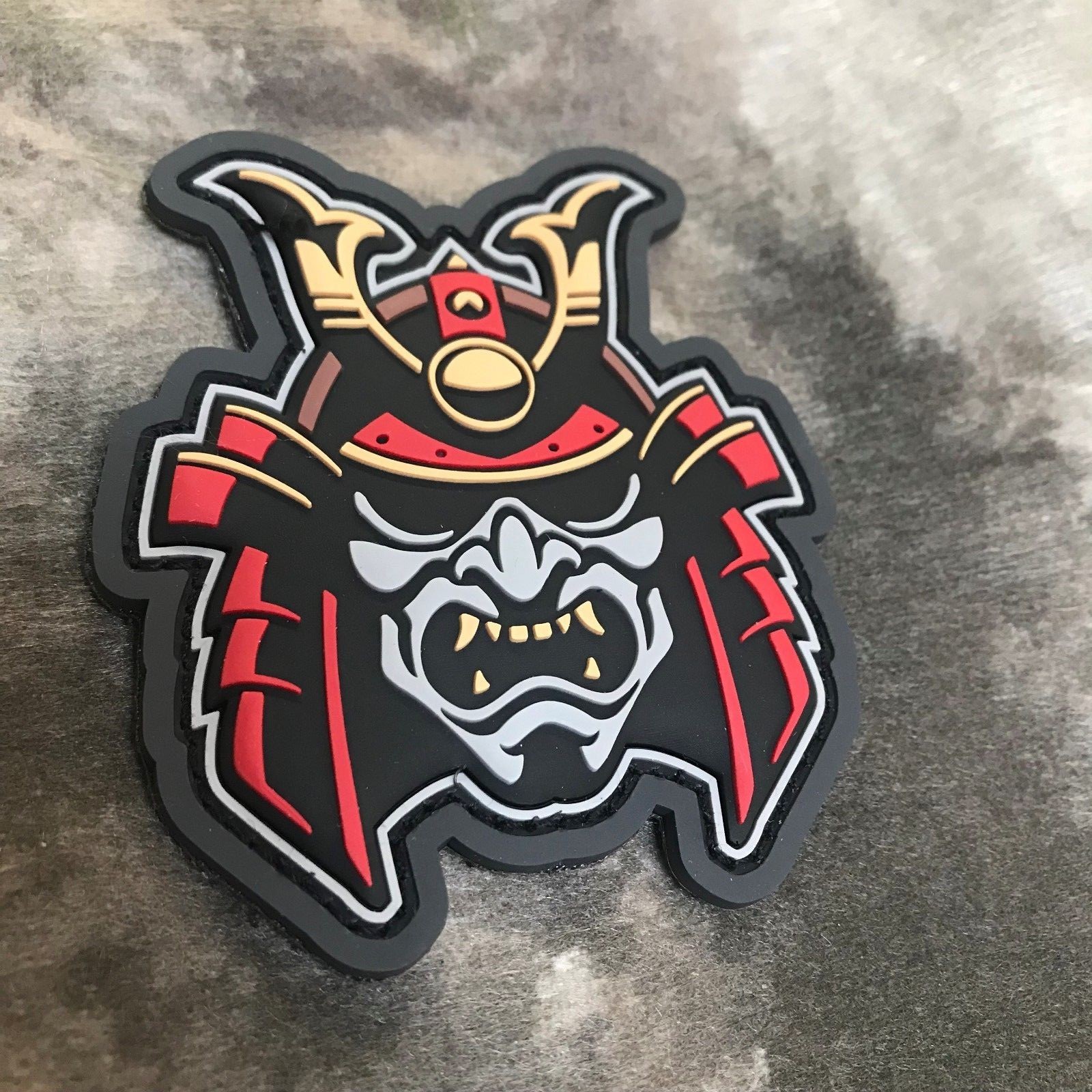 Samurai Head PVC Morale Patch | eBay