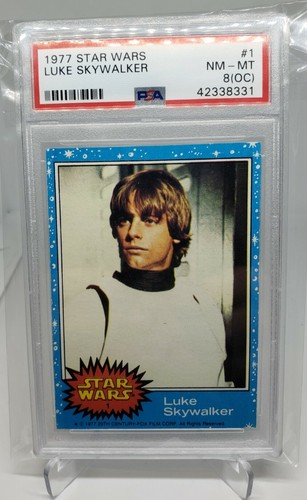 1977 Topps Star Wars Trading Card #001 Luke Skywalker 1st Series PSA 8 ...