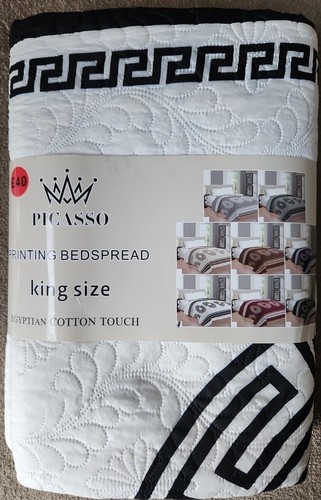 Greek Key Style Bedspread, Blanket. King Size. | eBay UK