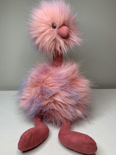 Jellycat London POM POM Candy Floss Ostrich Plush Stuffed Animal Toy ...