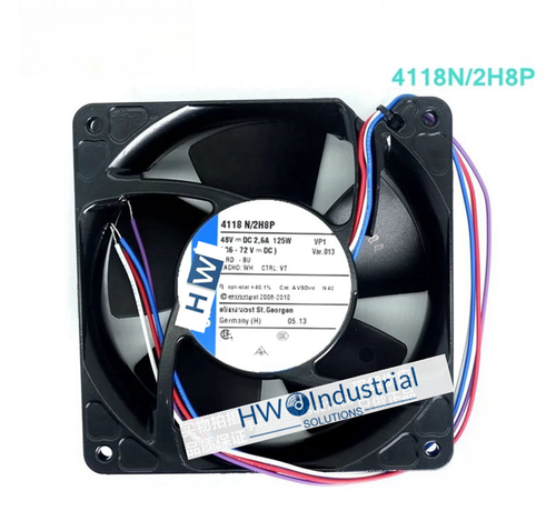 1/piece 4118N/2H8P 4118 N/2H8P 48V 2.6A 125W 12CM Aluminum Frame ...