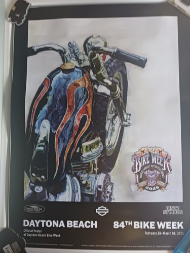 2025 Bike Week Poster 84th Annual Daytona Official | eBay