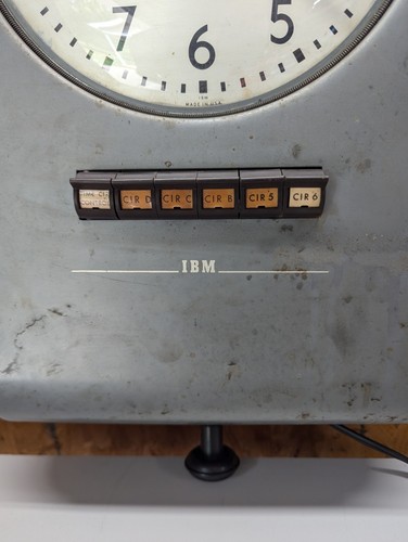 RARE Vintage 1957 IBM Time Circuit Control Clock | eBay