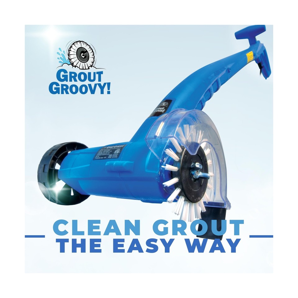 Electric Stand-Up Grout Cleaning Machine – Compact Lightweight Floor ...