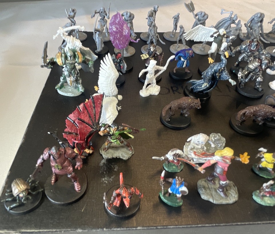 Lot of 65 Origin Miniatures RPG Miniature Fantasy Enemy Minions in Case ...