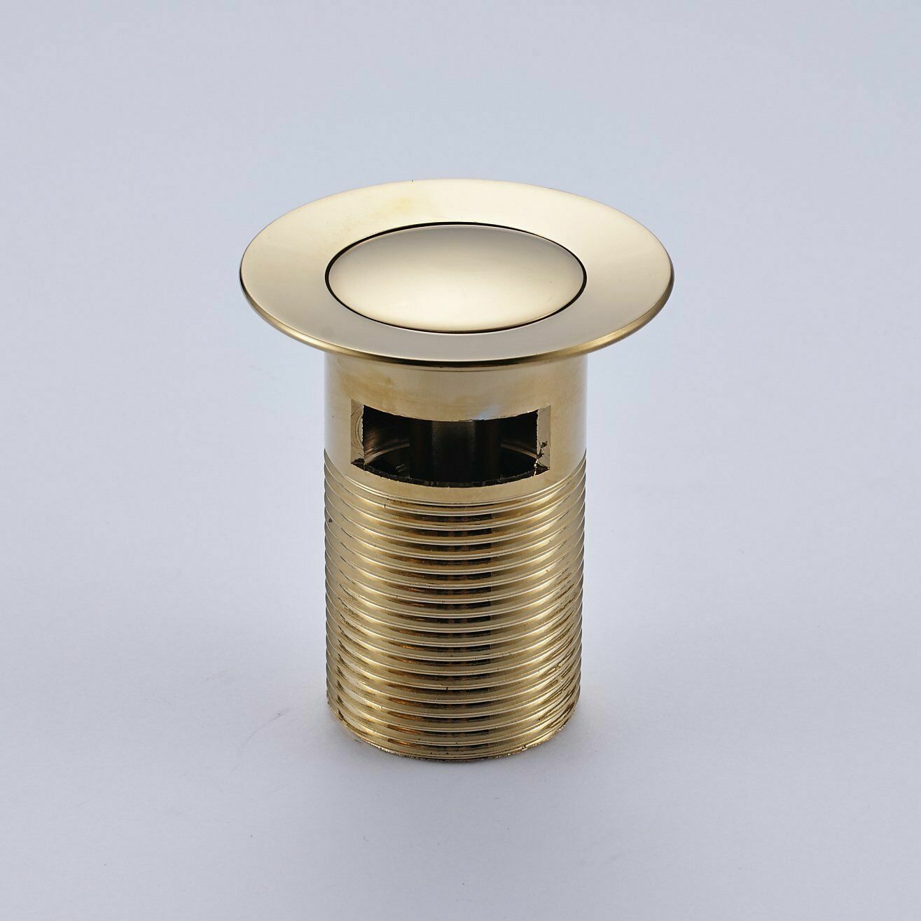 Polished Gold Brass Bathroom Vessel Sink Pop Up Drain Stopper With ...