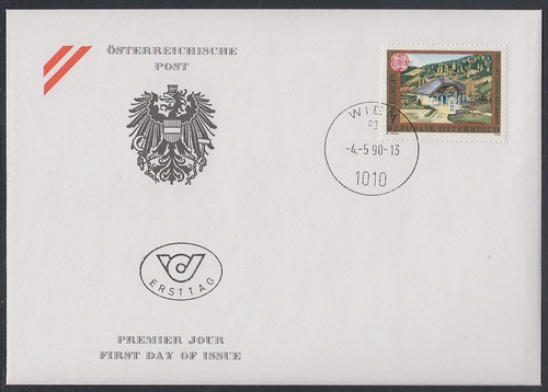 Österreich Austria 1990 FDC Mi.1989 Postamt Postoffice Landscape [af188 ...