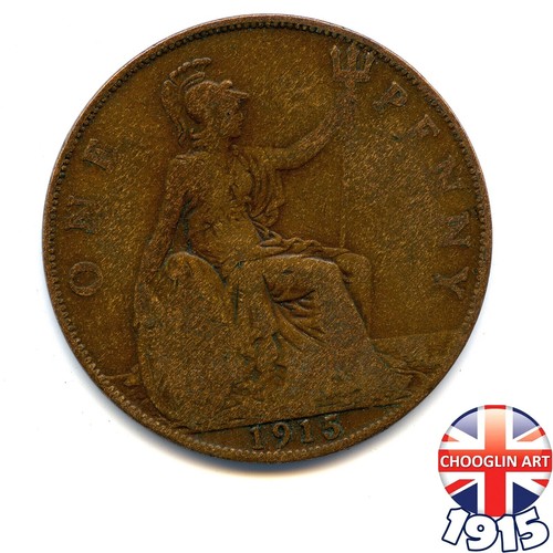 A BRITISH 1915 GEORGE V PENNY 1d coin, 111 Years Old! | eBay UK