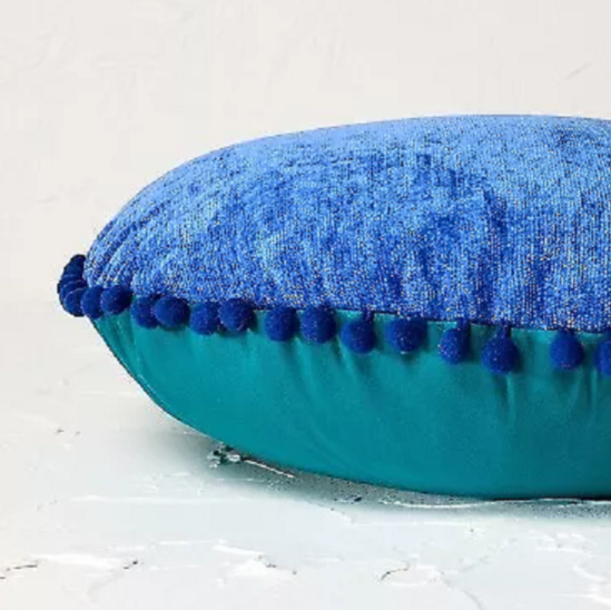 Opalhouse Jungalow 60" x 80" Velvet Throw + Pillow Set Blue Teal Sunset ...