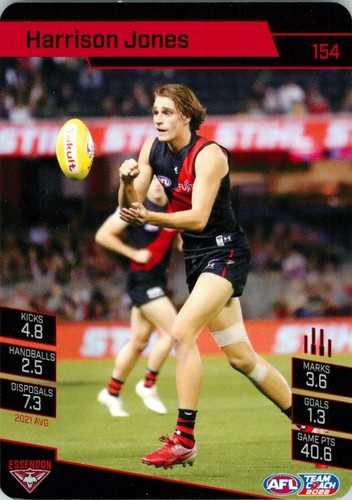 2022 ESSENDON BOMBERS AFL Card HARRISON JONES Teamcoach | eBay Australia