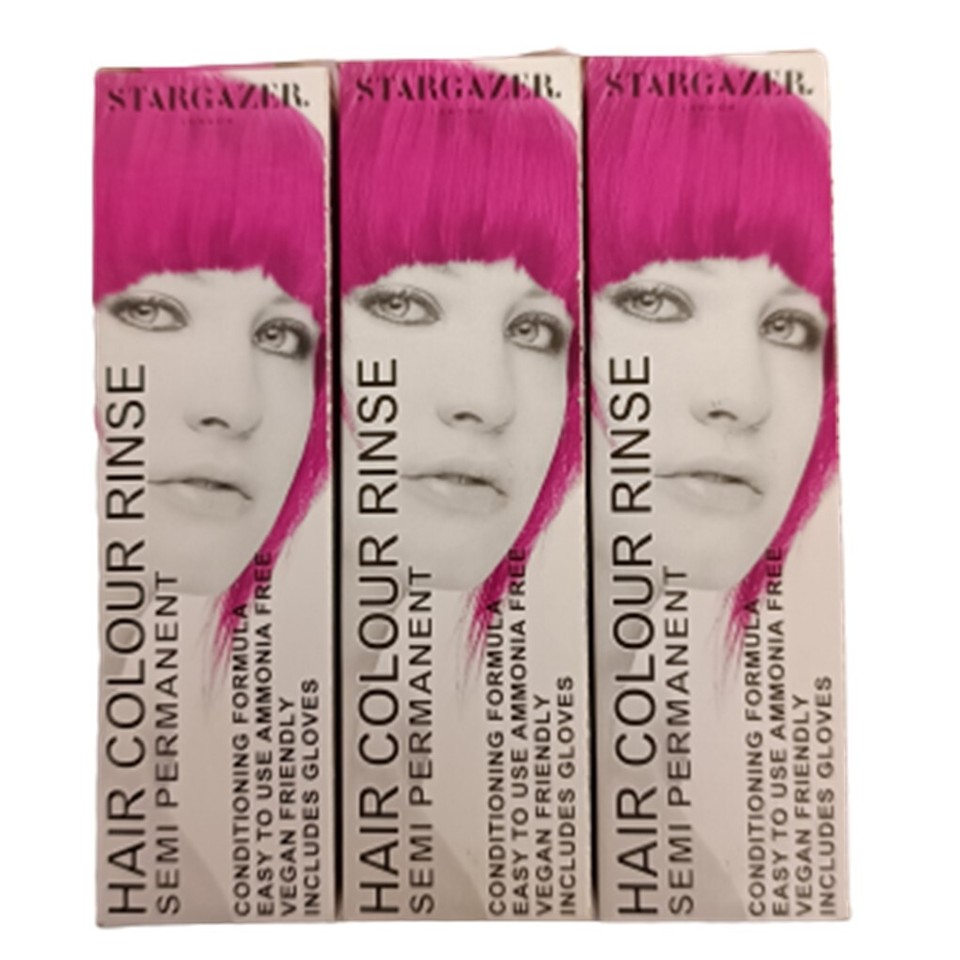 Stargazer Semi Permanent long-Lasting Hair Colour Dye Rinse Different ...