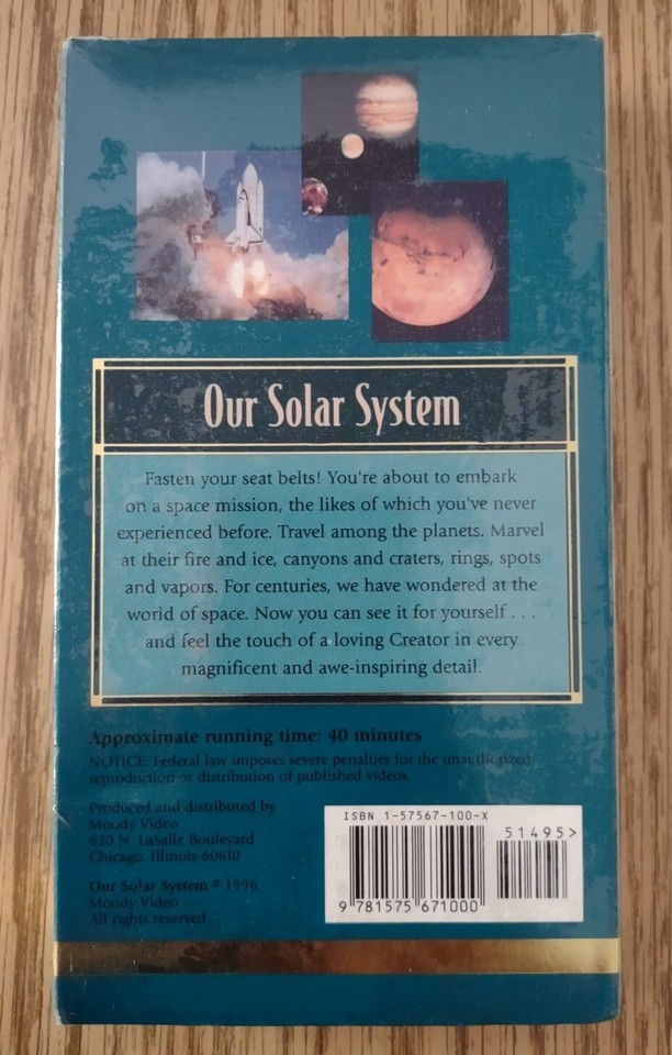 JOURNEYS TO THE EDGE OF CREATION: OUR SOLAR SYSTEM - Moody Video 1996 ...