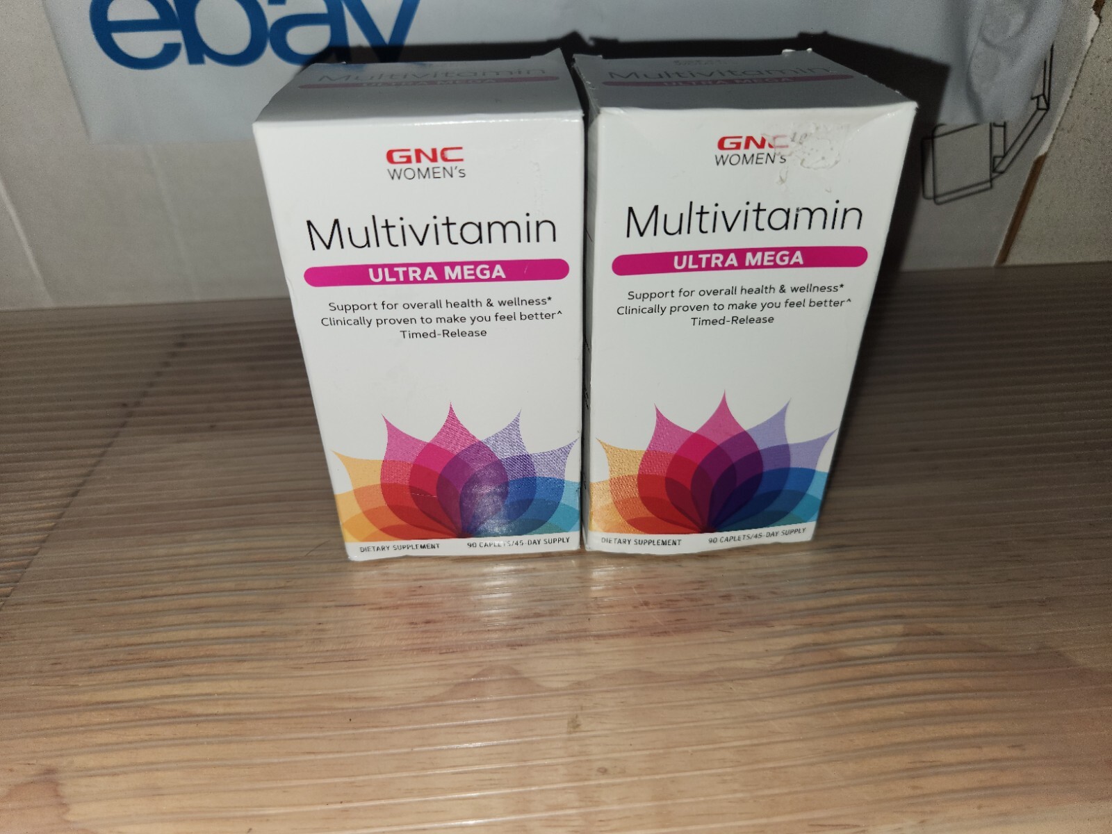 (2) GNC Women's Ultra Mega Multivitamin 90 Caplets Overall Health ...