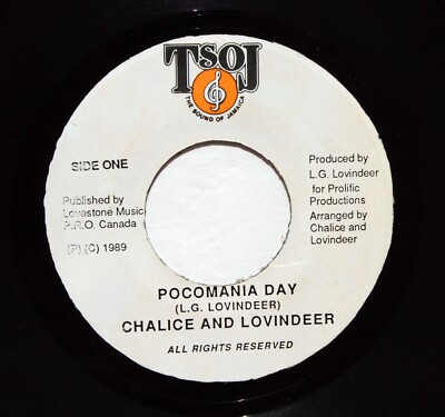 CHALICE & LOVINDEER Reggae 45rpm Pocomania Day b/w Dub Pocomania HEAR ...