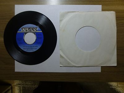 Old 45 RPM Record - Turbo TU-045 - Brother to Brother - Let Your Mind ...