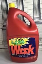Vintage 1980s Wisk Laundry Detergent Empty 32 Oz Bottle Quart Lever ...