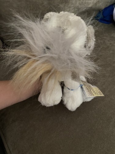 Ganz Webkinz Plush Schnauzer Stuffed Animal Dog #HM159 Gray White 9 ...