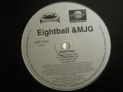 EIGHTBALL & M.J.G. DON'T FLEX 12" ORIG '98 SUAVE HOUSE MR. DJ RAP HIP ...