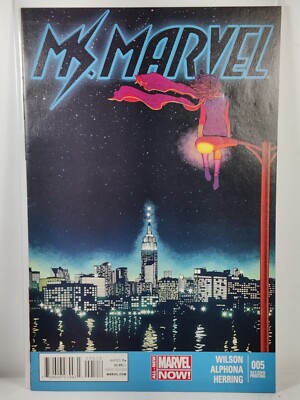 Ms. Marvel # 5 First Cameo Inventor 2nd Print low print run VF/NM 2014 ...