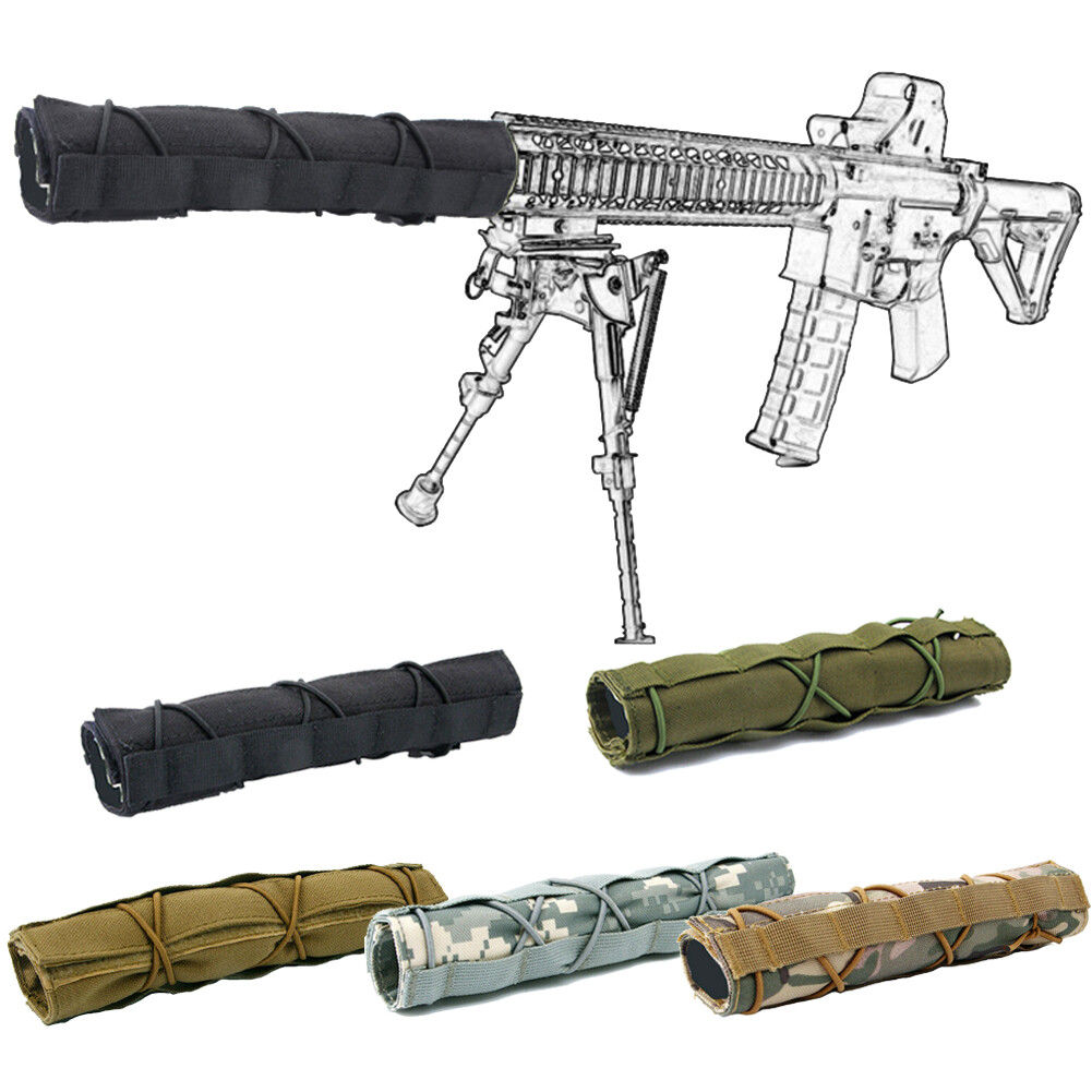 Tactical Silencer Cover Suppressor Mirage Wrap Muffler Sleeve Airsoft ...