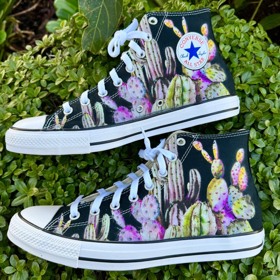 Customized Cactus and Succulents Converse Chuck Taylor Shoes for Men ...